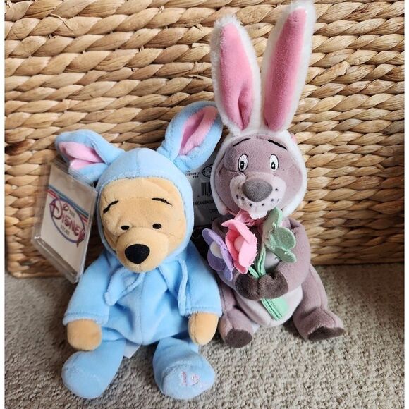 Disney | Small Pets | Disney Store Bunny Pooh And Gopher Mini Bean Bag ...
